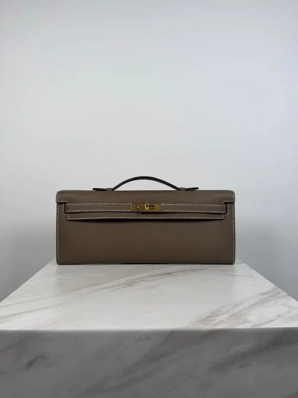 Hermès Kelly Etoupe Swift Gold Hardware
