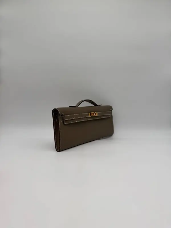 Hermès Kelly Etoupe Swift Gold Hardware