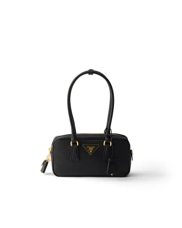 Prada Saffiano Leather Top-handle Mini-bag - Black