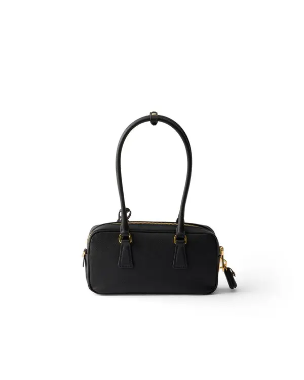 Prada Saffiano Leather Top-handle Mini-bag - Black