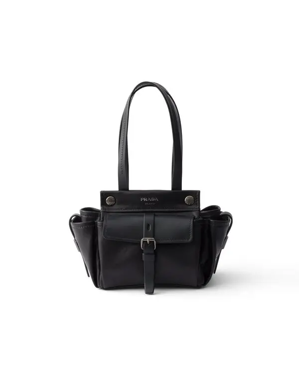 Prada Route Leather Mini Tote Bag