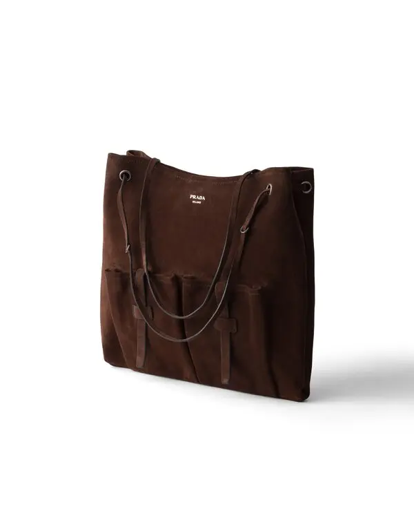 Prada Route Large Suede Bag