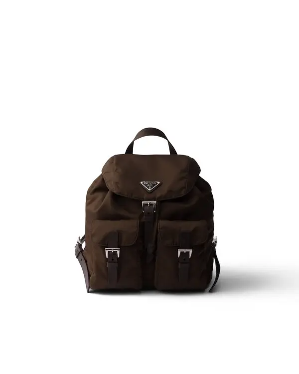 Prada Small Re-nylon Backpack - Brown