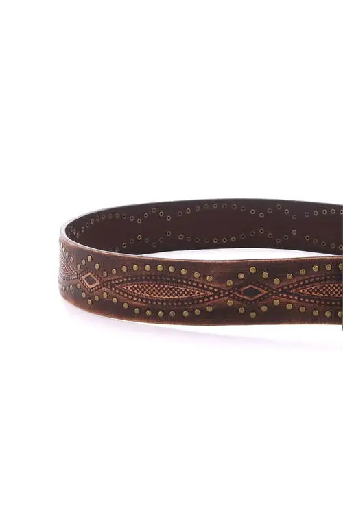 ROAN Flintrow Studded Belt - Brown