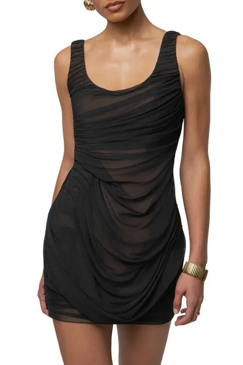 JLUXLABEL Isla Mesh Mini Dress