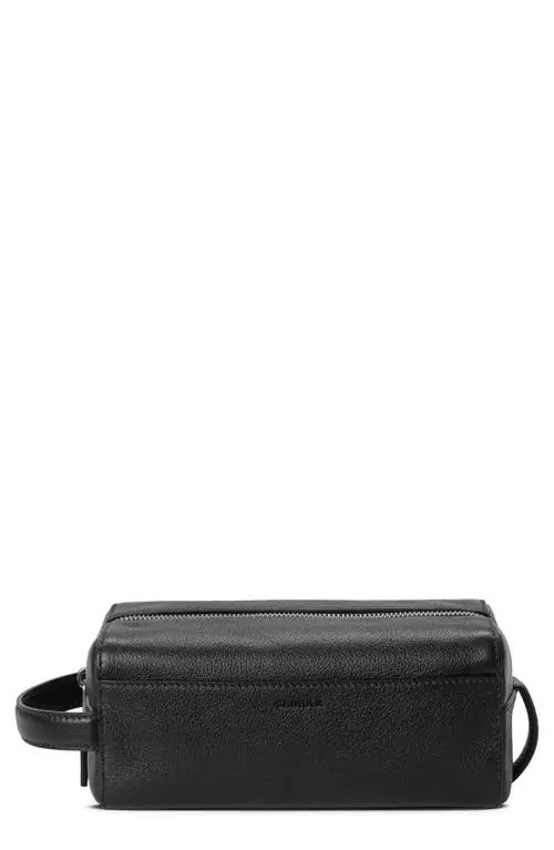 Shinola Canfield Pebbled Leather Travel Kit - Black