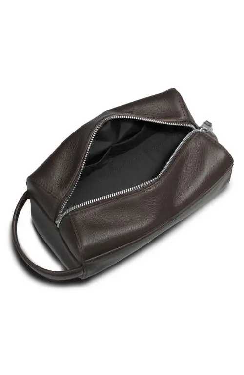 Shinola Canfield Pebbled Leather Travel Kit - Espresso