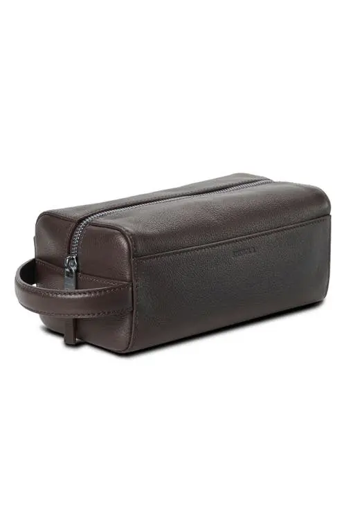Shinola Canfield Pebbled Leather Travel Kit - Espresso