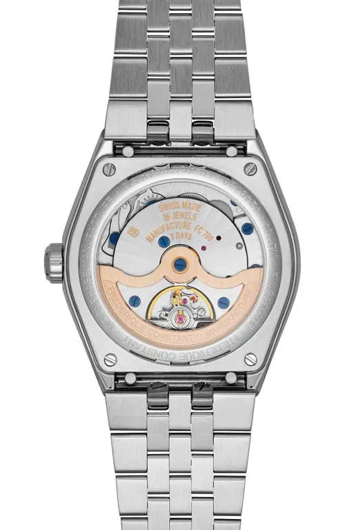 FREDERIQUE CONSTANT Classics Moonphase Date Automatic Bracelet Watch - Blue