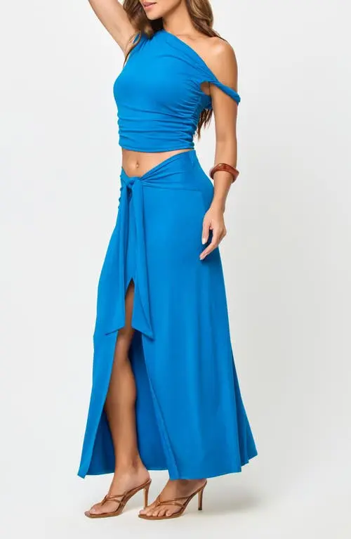 L*Space Moonlit Asymmetrical Cover-up Top - Abyss