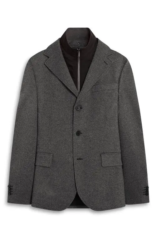 Bugatchi Three Button Blazer With Bib