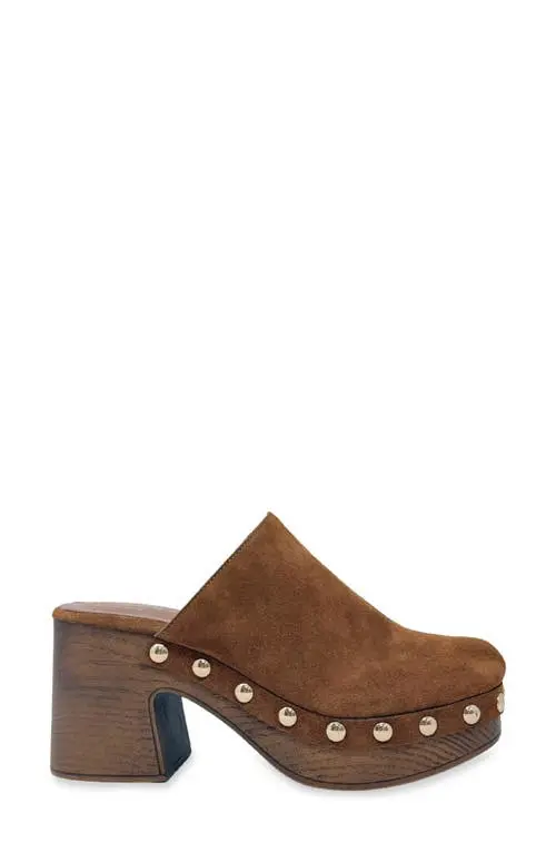 SHU SHOP Geneva Faux Suede Clog Mule
