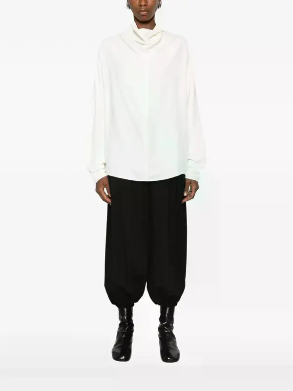 TOTEME Cowl-neck Draped Top
