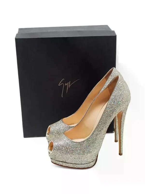 GIUSEPPE ZANOTTI Sharon Peep-toe Platform Pumps