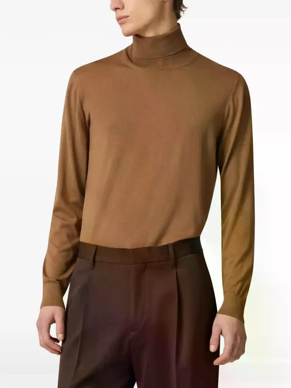 LARDINI Fine-knit Turtleneck Sweater