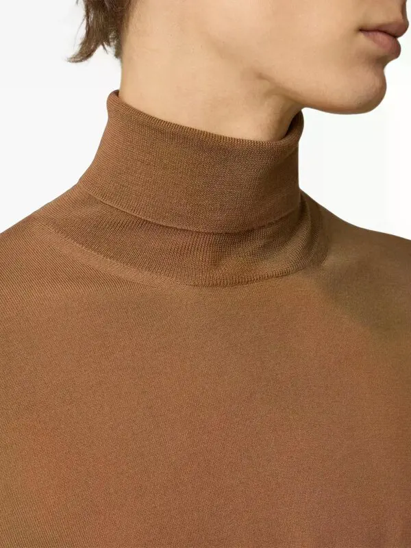 LARDINI Fine-knit Turtleneck Sweater