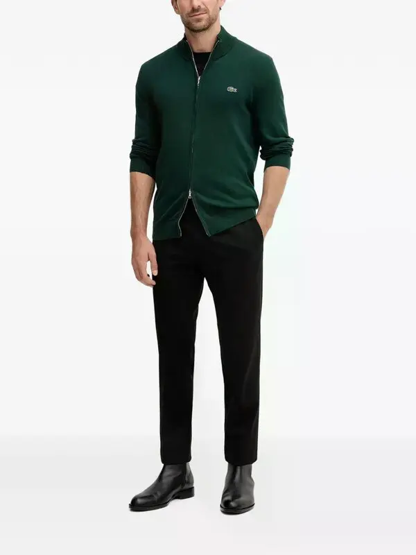 Lacoste Zip-up Logo-patch Cardigan