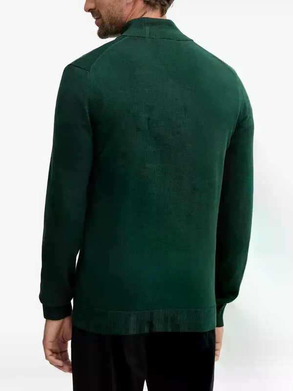 Lacoste Zip-up Logo-patch Cardigan