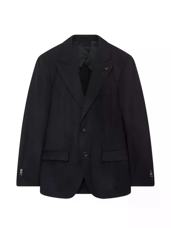 LARDINI Glen-check Peak-lapel Blazer