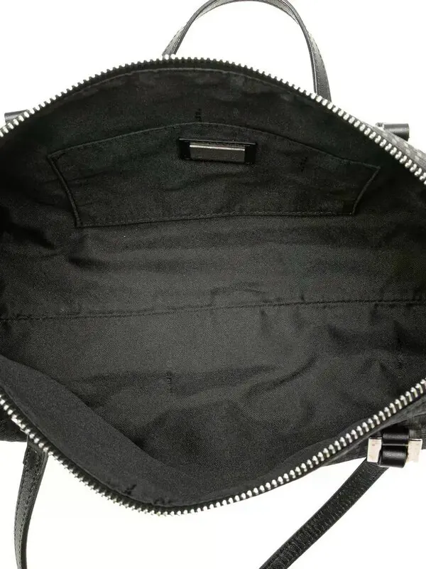 Fendi 2000-2010 Micro Zucchino Canvas Bauletto Handbag