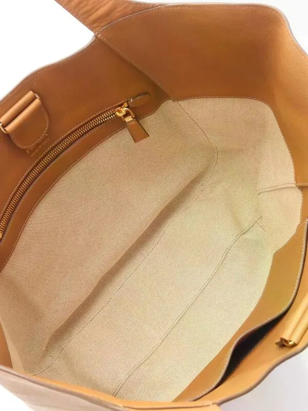 Prada 2010 Logo Leather Tote Bag