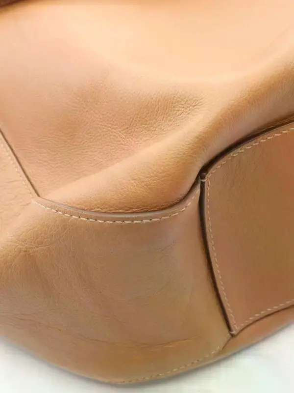 Prada 2010 Logo Leather Tote Bag