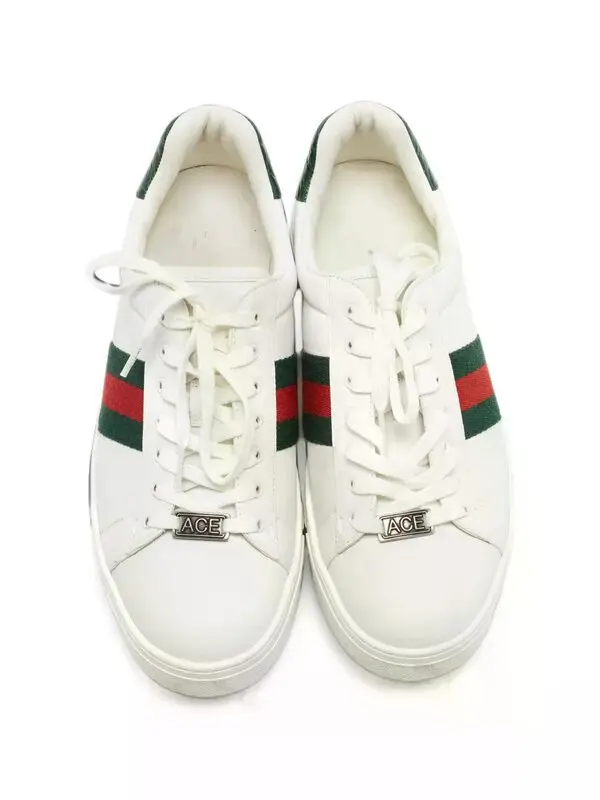 Gucci Ace Web Low-top Platform Sneakers