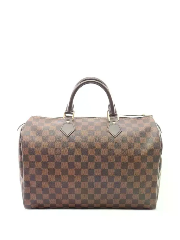 LOUIS VUITTON 2012 Damier Ebene Speedy 35 Travel Bag