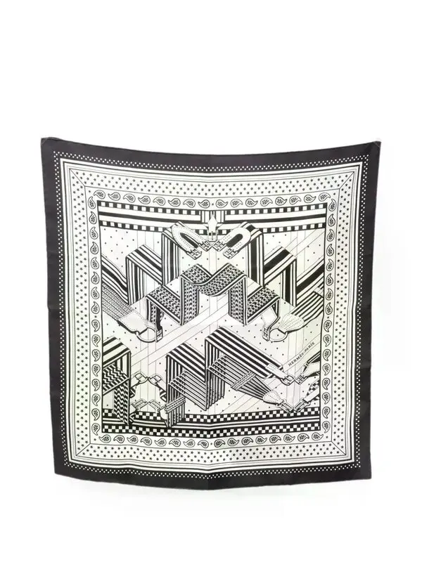 Hermès 2010s Sangles En Zigzag Scarf