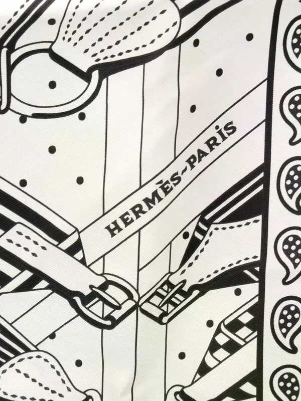 Hermès 2010s Sangles En Zigzag Scarf