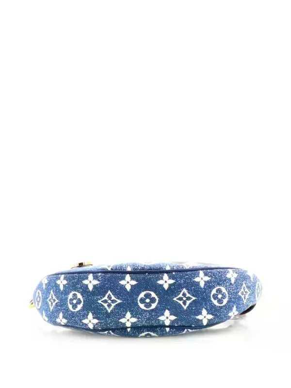 LOUIS VUITTON Loop Handbag Monogram Jacquard Denim Hobo Bag - Blue