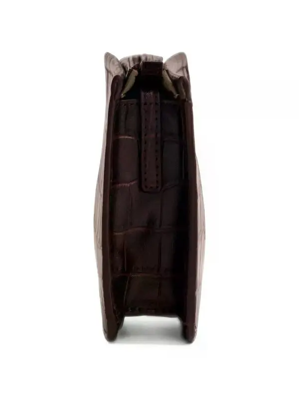 YU MEI Vi Crocodile-embossed Leather Cross Body Bag