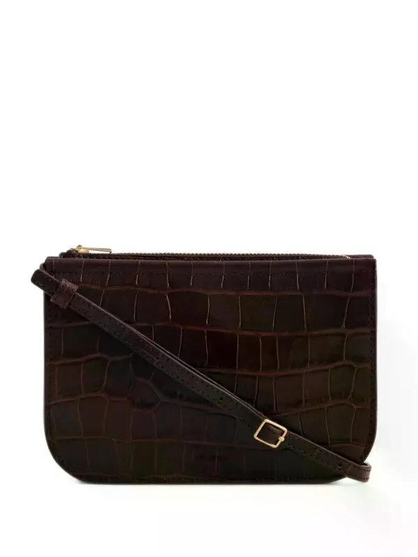 YU MEI Vi Leather Crossbody Bag - Red