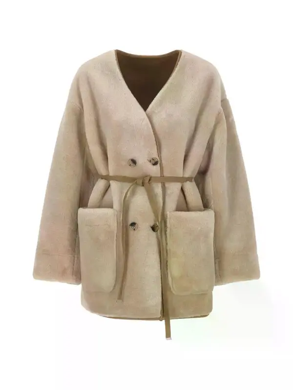 URBANCODE Belted Faux-fur Jacket