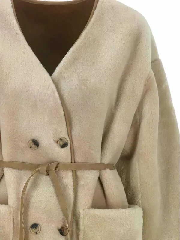 URBANCODE Belted Faux-fur Jacket