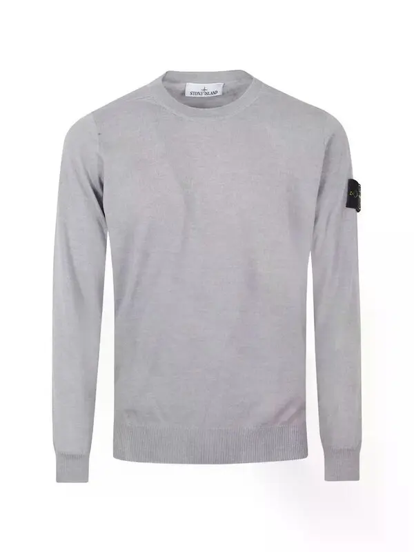 Stone Island Logo-patch Virgin Wool Sweater