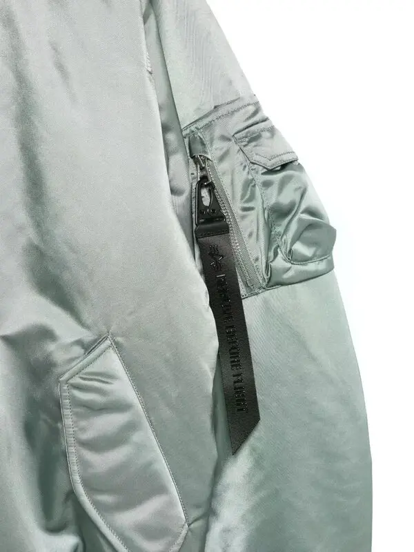 Alpha Industries Satin-finish Bomber Jacket