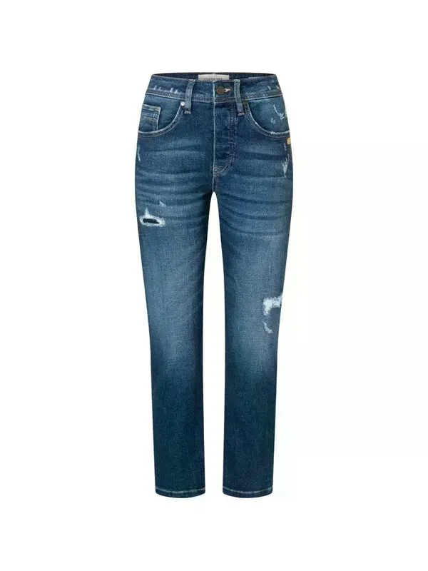 GANG Nica Cropped Distressed Jeans