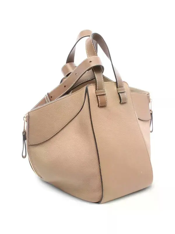 Loewe 2000s Small Hammock Leather Tote Bag - Neutrals