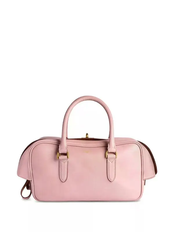 Balenciaga Le 7 Bowling Turn-lock Small Tote Bag - Pink
