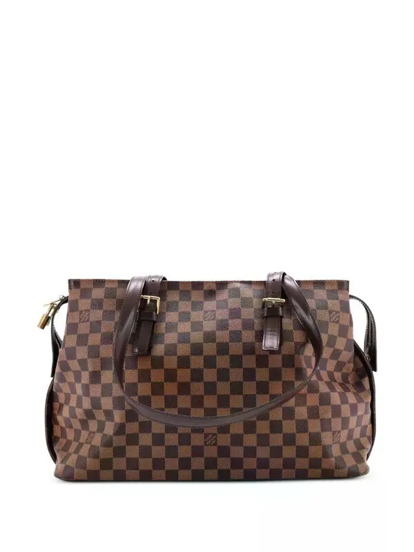 LOUIS VUITTON Chelsea Handbag Damier Tote Bag - Brown