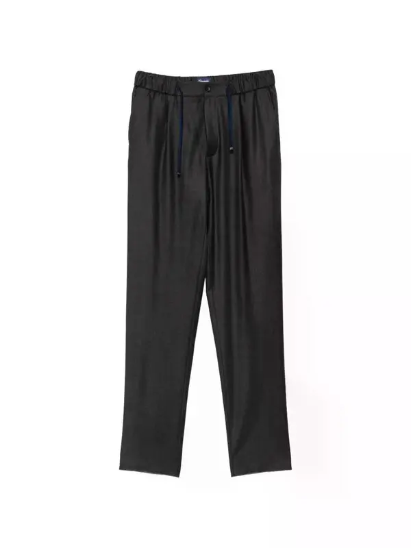 DRUMOHR Drawstring Pleated Trousers - Grey