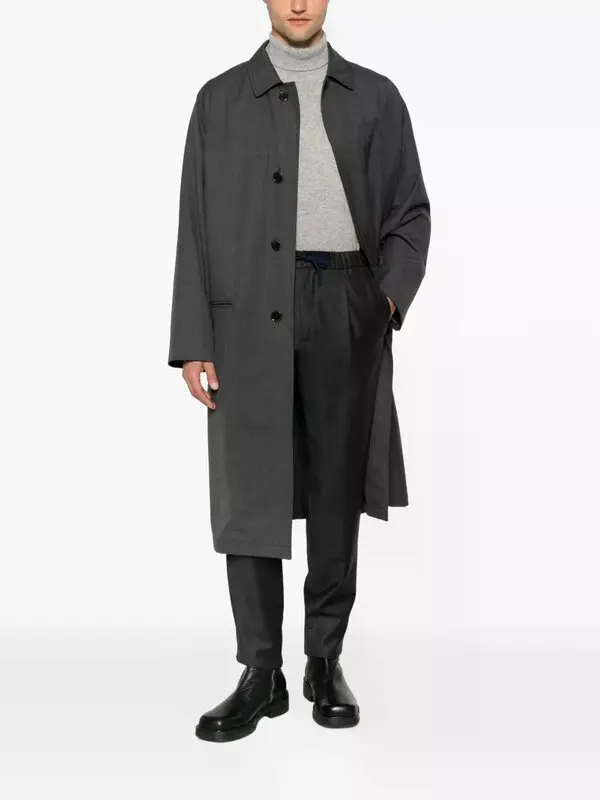 DRUMOHR Drawstring Pleated Trousers - Grey