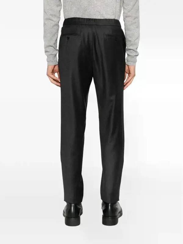 DRUMOHR Drawstring Pleated Trousers - Grey