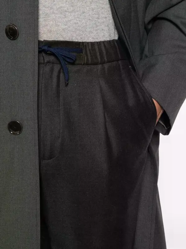 DRUMOHR Drawstring Pleated Trousers - Grey