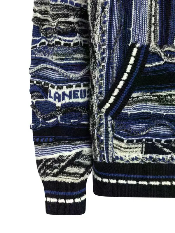 LANEUS Jacquard Boxy-fit Hoodie