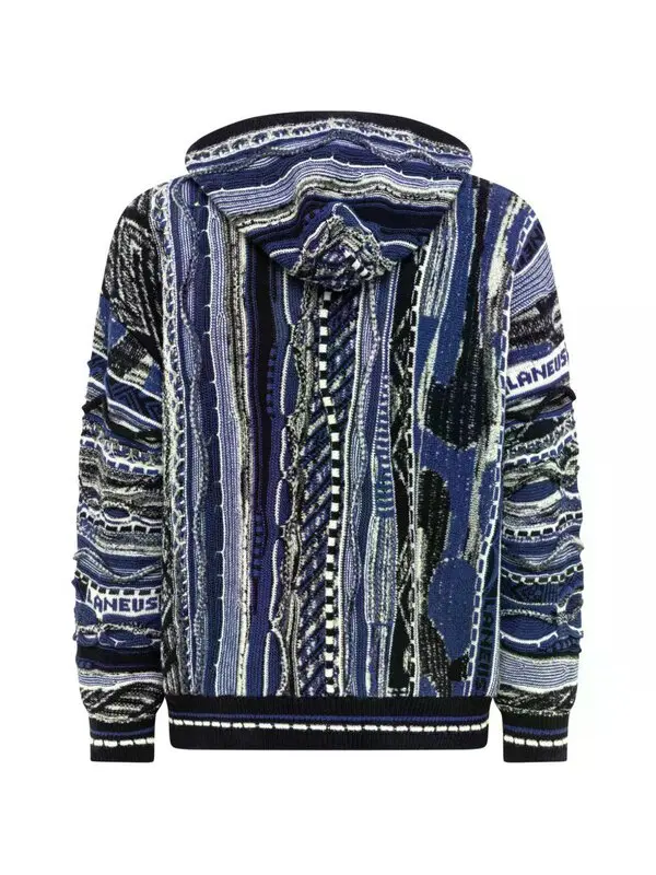 LANEUS Jacquard Boxy-fit Hoodie