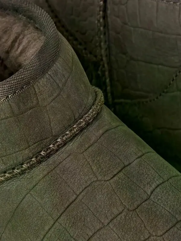 UGG Classic Ultra Mini Embossed Boots - Green