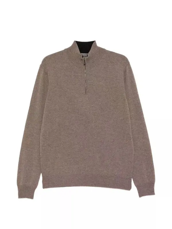 Corneliani Quarter-zip Knitted Sweater