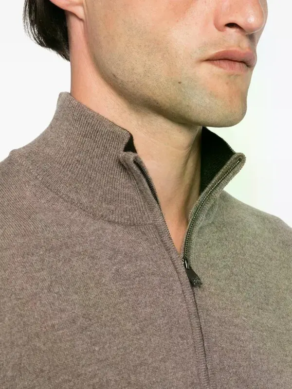 Corneliani Quarter-zip Knitted Sweater